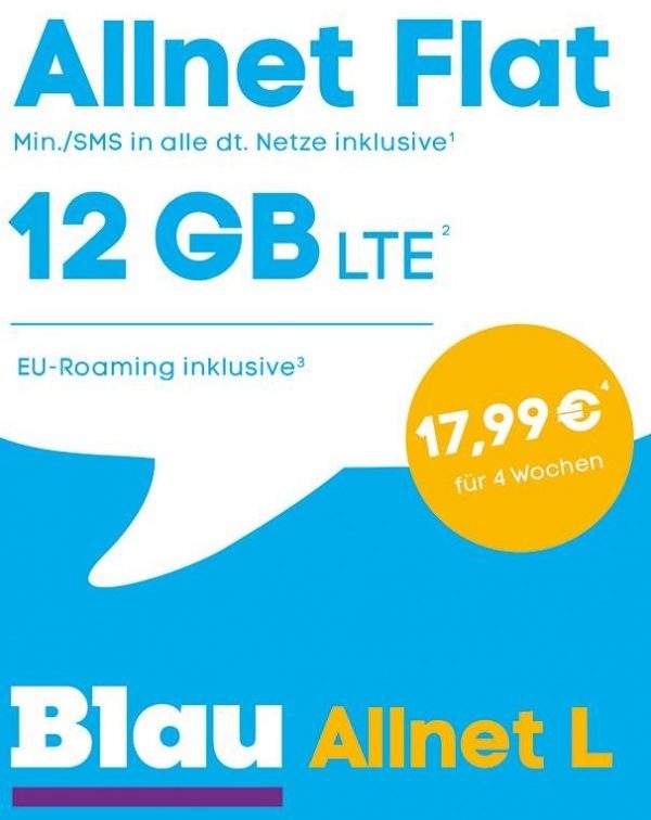 Blau.de Allnet L Startpaket – BlueMotions